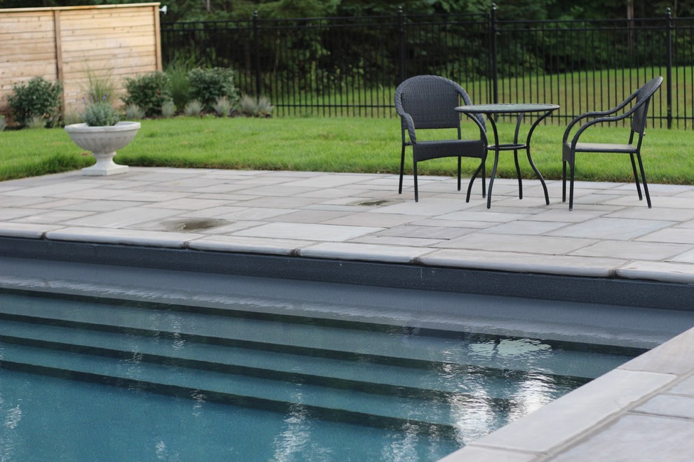 Custom Pool with Deck Jets - Modern - Pool - Ottawa - by Mallette ...