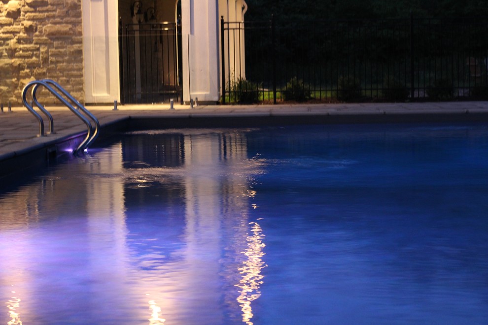 Custom Pool with Deck Jets - Contemporary - Pool - Ottawa - by Mallette ...