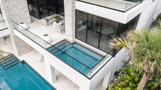 Custom Pool With Elevated Spa - Modern - Pool - Miami - by Van Kirk ...