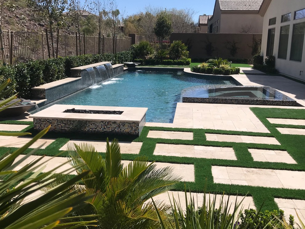 Custom Pools & Spas in Las Vegas, Poolscapes LLC - Modern - Pool - Las ...