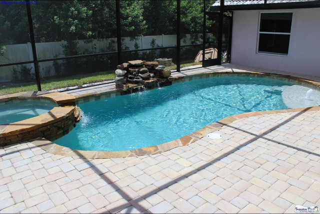 Custom Real Rock Swimming Pools - Pool - Miami - by Superior Pools ...