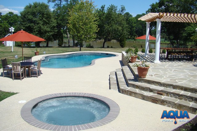 Custom Spas And Hot Tubs Traditional Swimming Pool And Hot Tub Dc