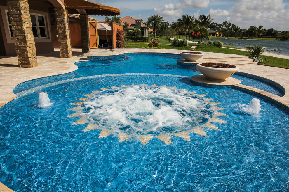 Custom Sunken Spa for The Vanilla Ice Project Season 4 Pool/Spa Built ...