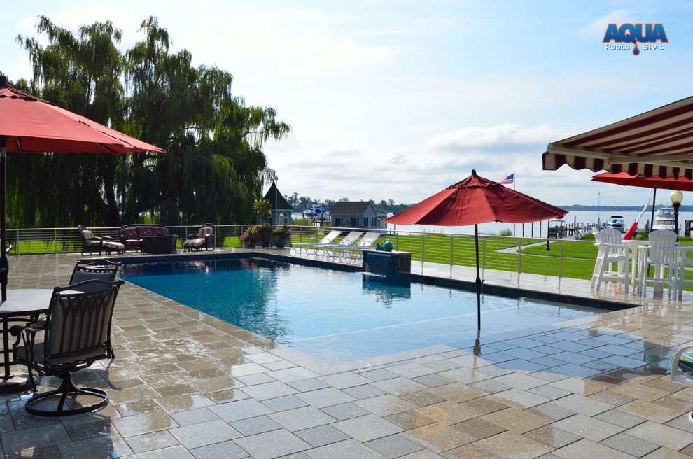 Custom Swimming Pools - Traditional - Pool - DC Metro - by Aqua Pools ...