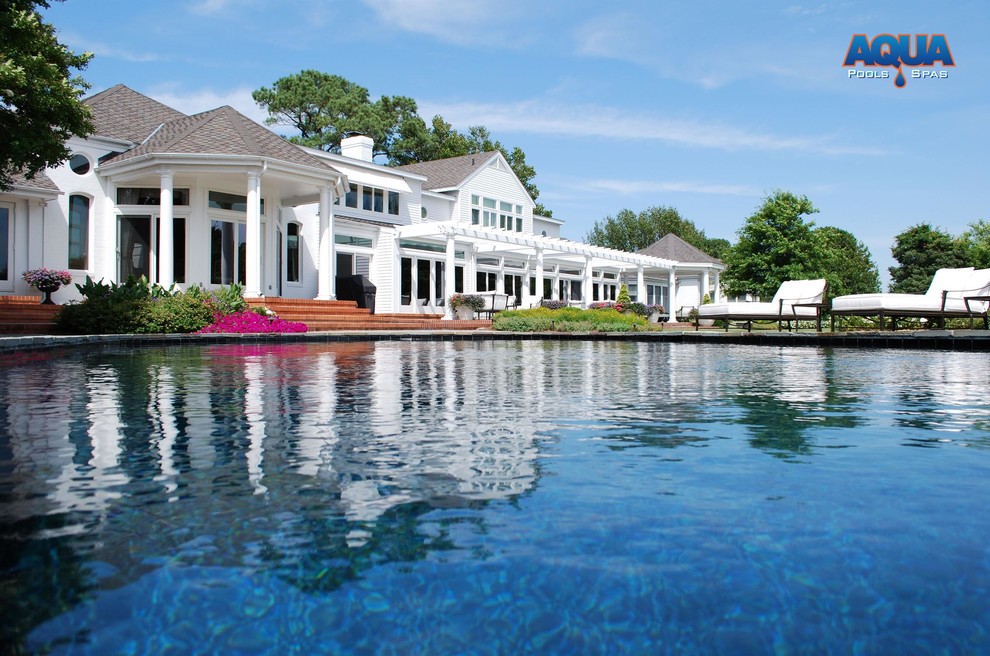Custom Swimming Pools - Traditional - Pool - DC Metro - by Aqua Pools ...
