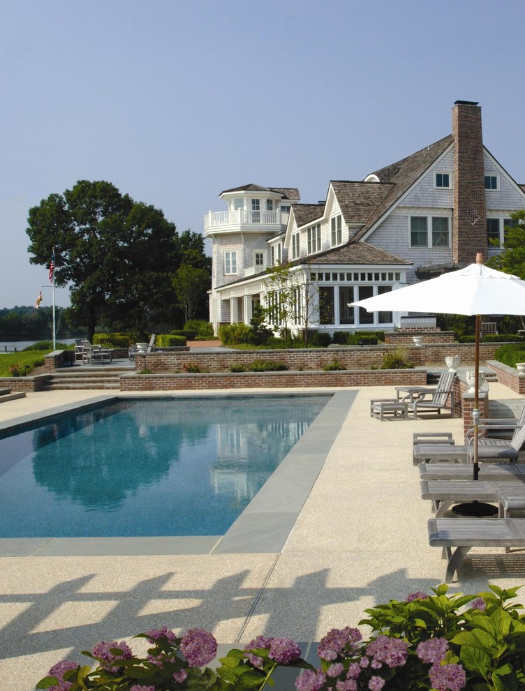 Custom Swimming Pools - Traditional - Pool - DC Metro - by Aqua Pools ...