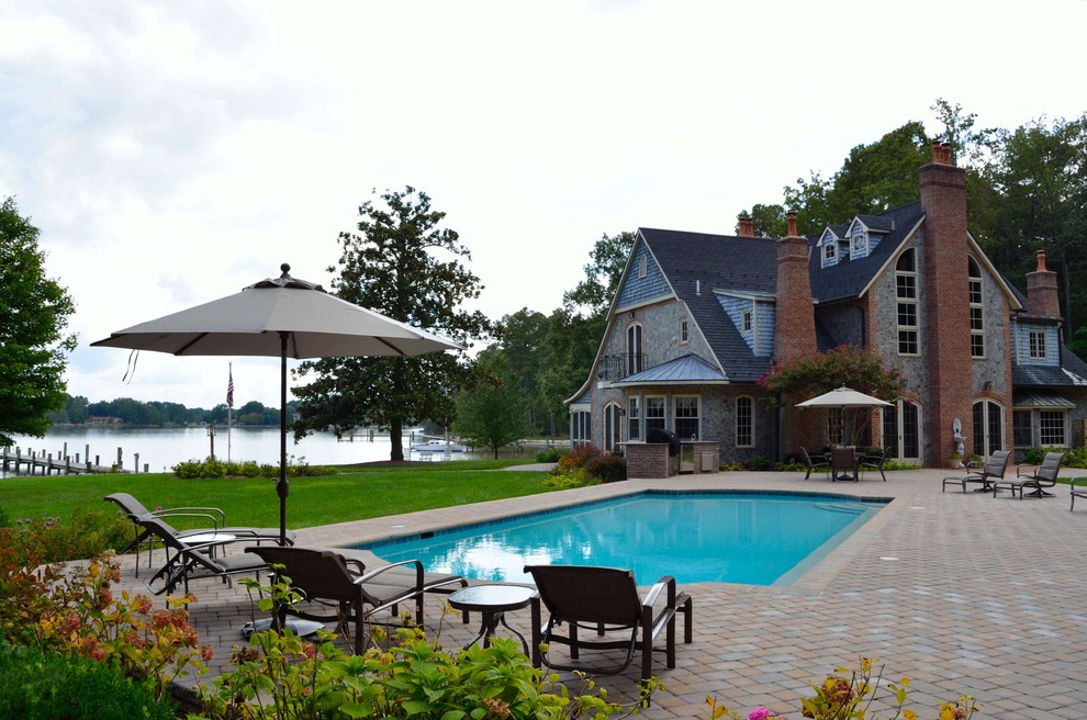 Custom Swimming Pools - Traditional - Pool - DC Metro - by Aqua Pools ...