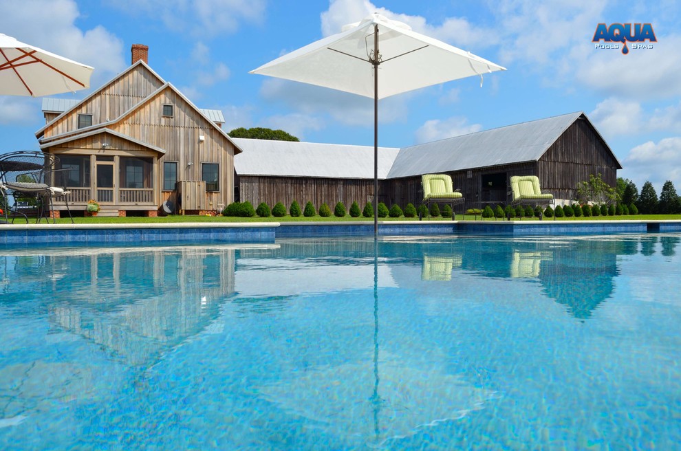 Custom Swimming Pools - Traditional - Pool - DC Metro - by Aqua Pools ...