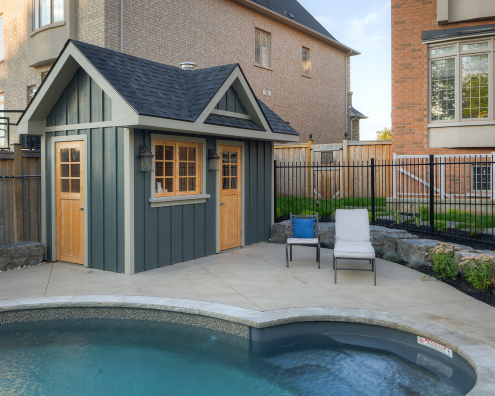 Custom Vinyl Pool, Spa & Shade Structure - Oakville - Transitional ...