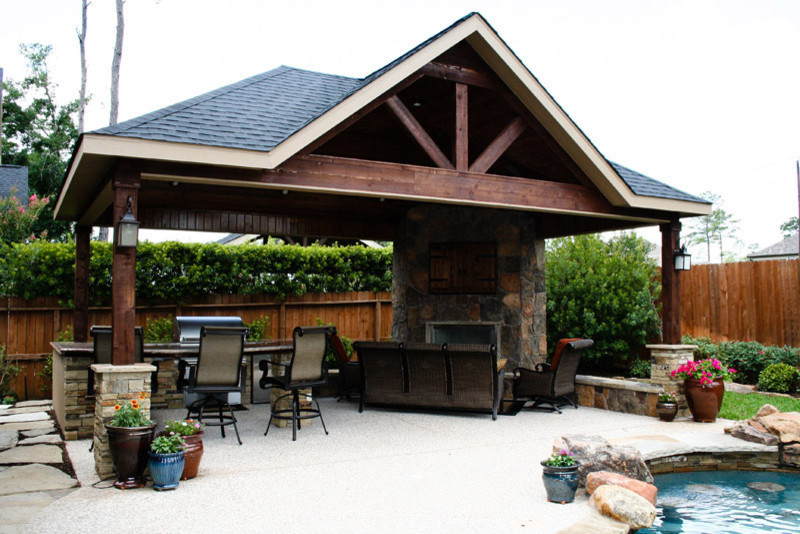 Cypress Custom Pools --- Arbor - Traditional - Patio - Houston - by ...