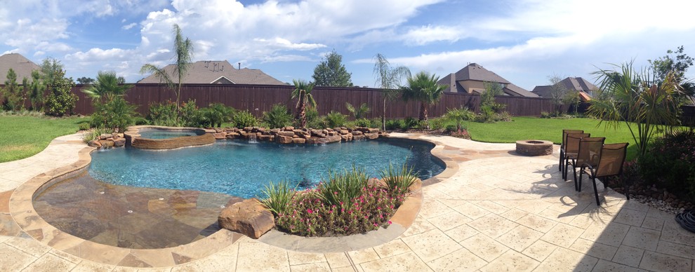 Cypress Custom Pools---Outdoor Space Designs - Traditional - Pool ...