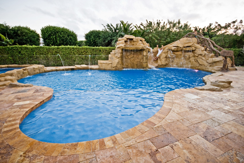 Dalley - Lagoon/Freeform Pool - Tropical - Pool - Miami - by Van Kirk ...