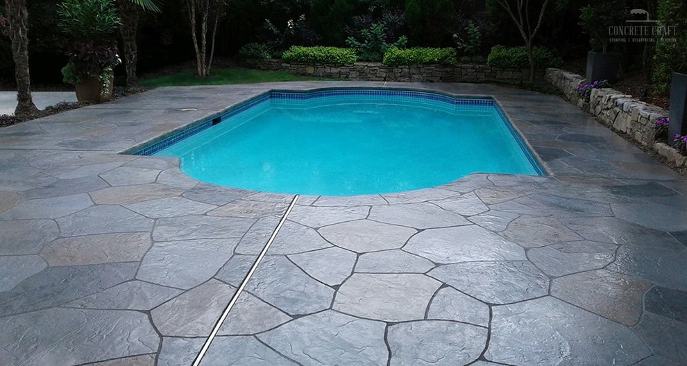 Decorative Concrete Pool Decks (Stained - Stamped - Resurfaced ...
