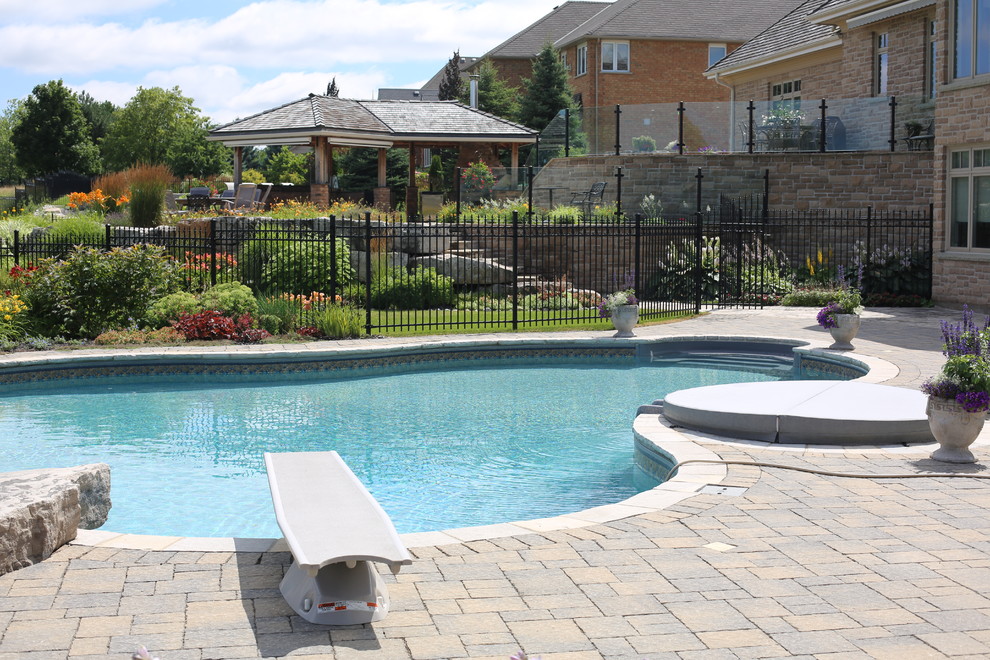 Deer Ridge Cabana, Pool and Patios - Traditional - Pool - Toronto - by ...