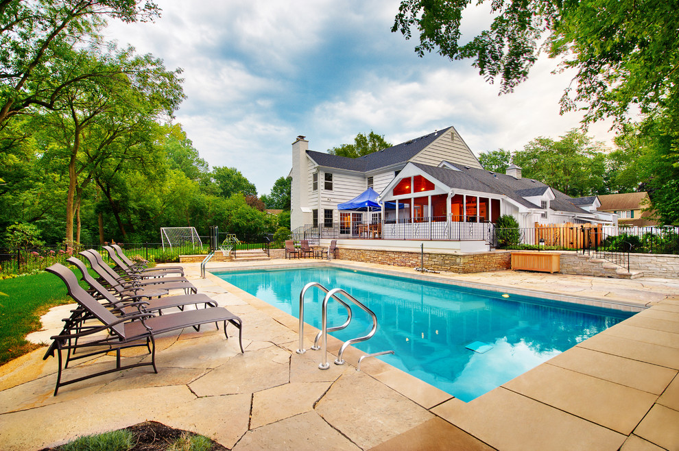 Deerfield, IL Swimming Pool : Platinum Pools - Contemporary - Pool ...