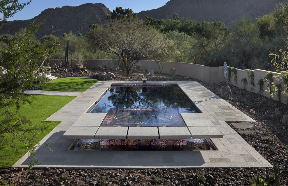 Defying Gravity - Contemporary - Pool - Phoenix - by Red Rock Pools and ...