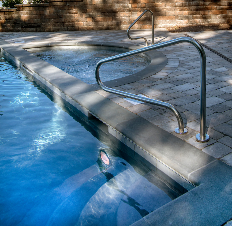 Delavan, WI Swimming Pool and Hot Tub - Beach Style - Pool - Milwaukee ...