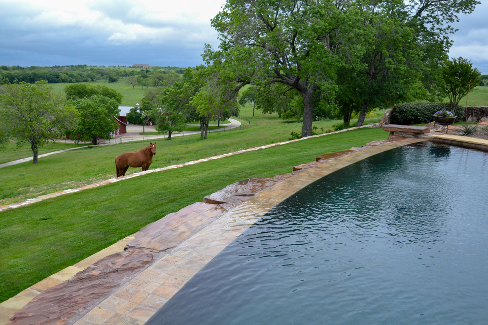 Denton Infinity in the Countryside - Rustic - Pool - Dallas - by Mike ...