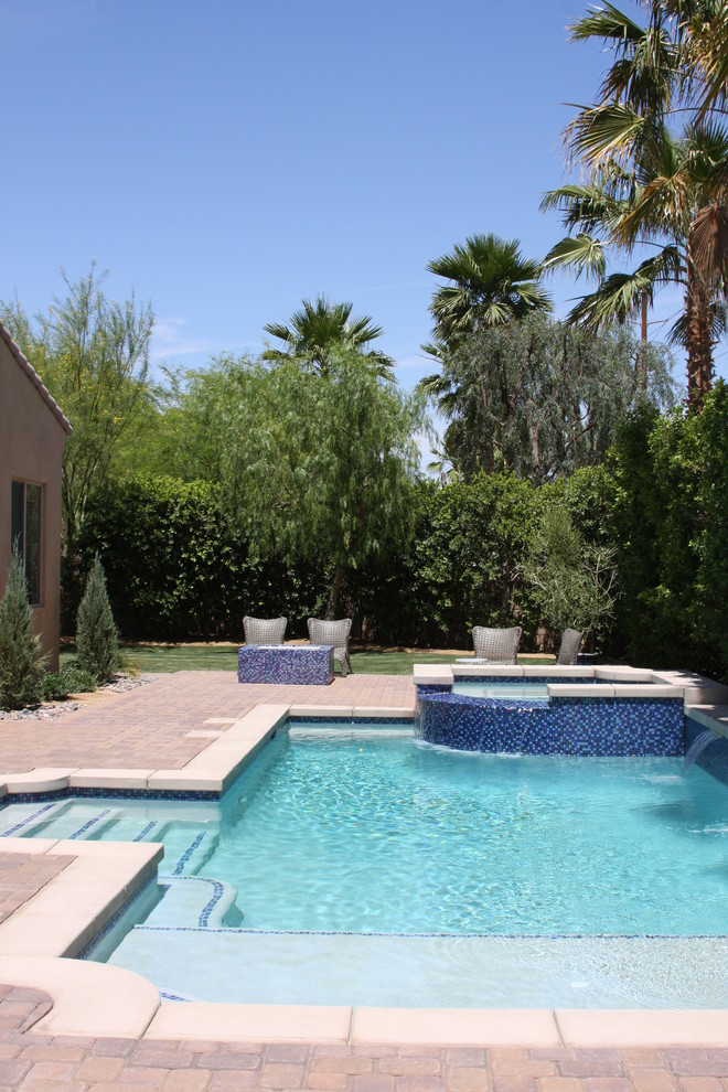 Desert Backyard Pool & Spa - Mediterranean - Pool - Los Angeles - by ...