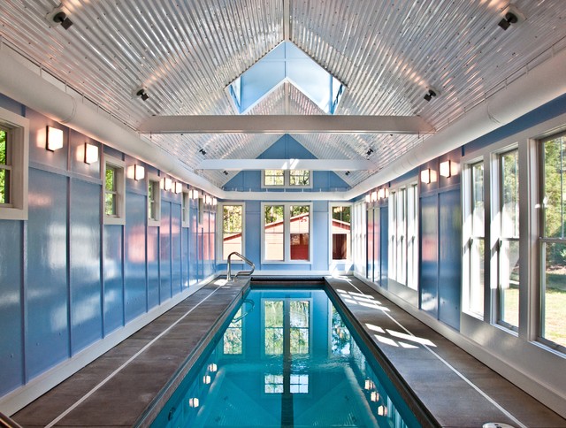Durham Pool House - Contemporain - Piscine - Raleigh - par Grant Group ...
