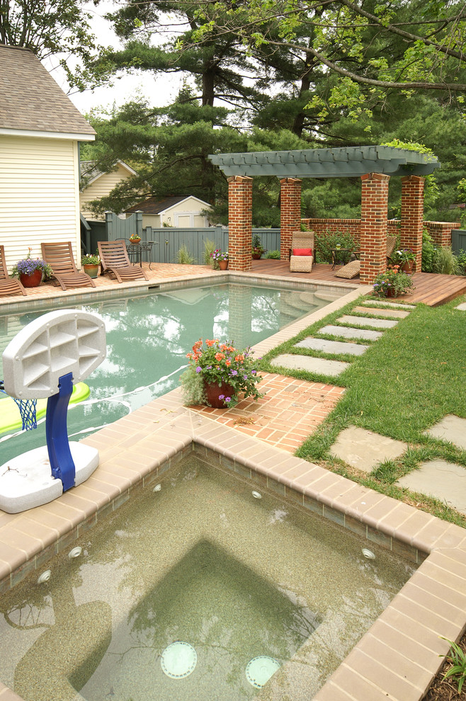 Eastport backyard - Traditional - Pool - DC Metro - by Fine Decks Inc ...