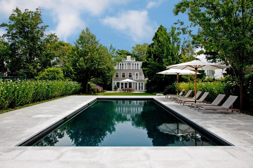 Edgartown on Martha's Vineyard, MA - Pool - Boston - by Swenson Granite ...