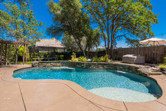 EL Dorado Hills Free Form Pool 2 - Tropical - Pool - Sacramento - by ...