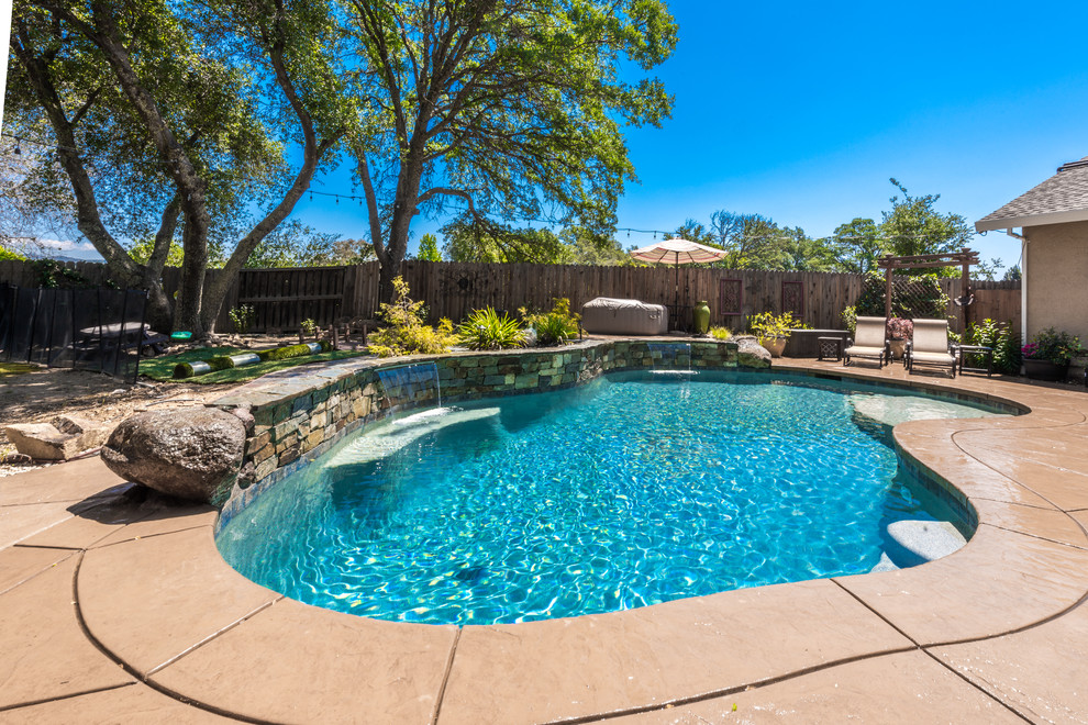 EL Dorado Hills Free Form Pool 2 - Tropical - Pool - Sacramento - by ...