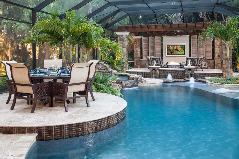 Elegant by Nature - Rustic - Pool - Tampa - by Ryan Hughes Design | Houzz