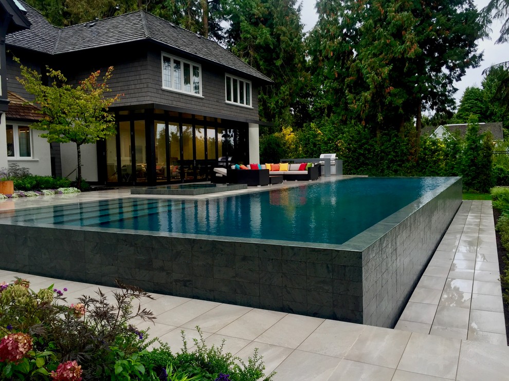 Elevated Infinity - Modern - Pool - Vancouver - by Aloha Pools ...