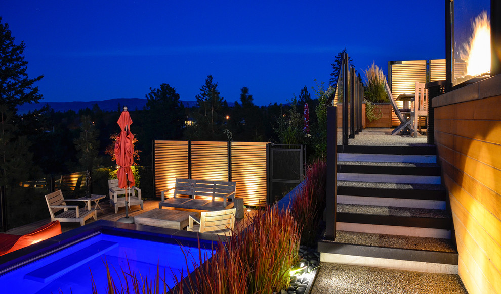 Elevated pool walkway - Contemporary - Pool - Vancouver - by ...
