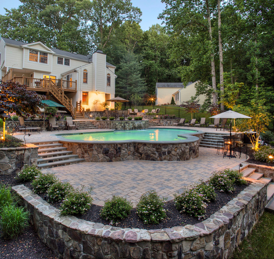 Ellicott City Pool Project - Traditional - Pool - Baltimore - by Rhine ...
