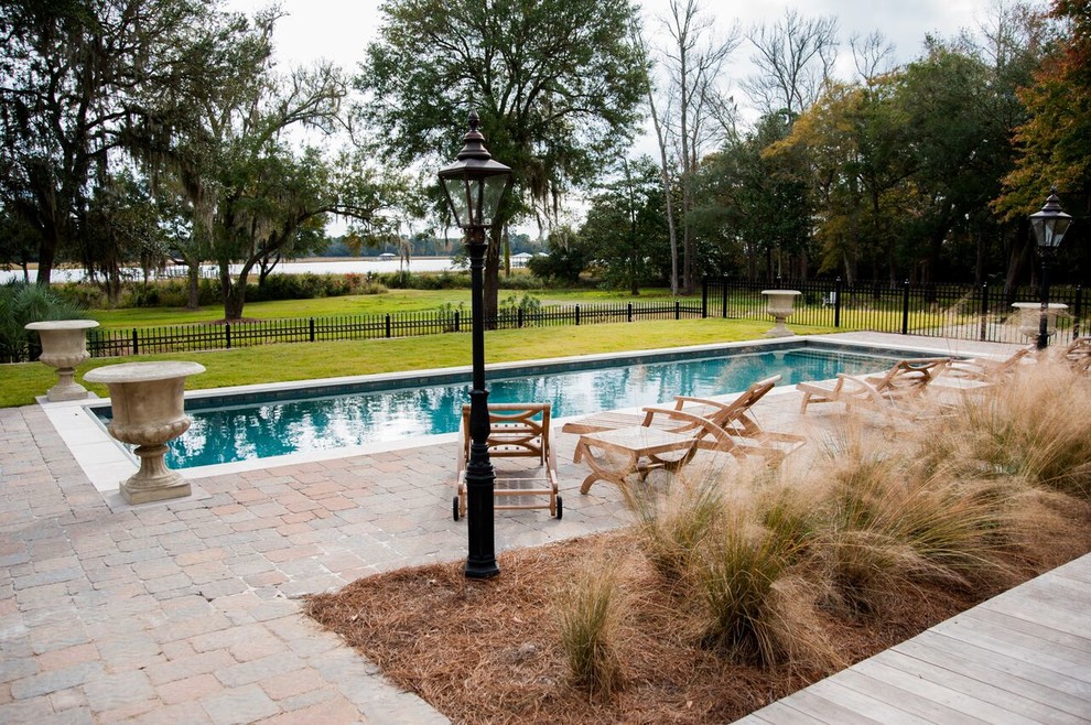 Ellis Pool - Traditional - Pool - Charleston - by Blue Haven Pools ...