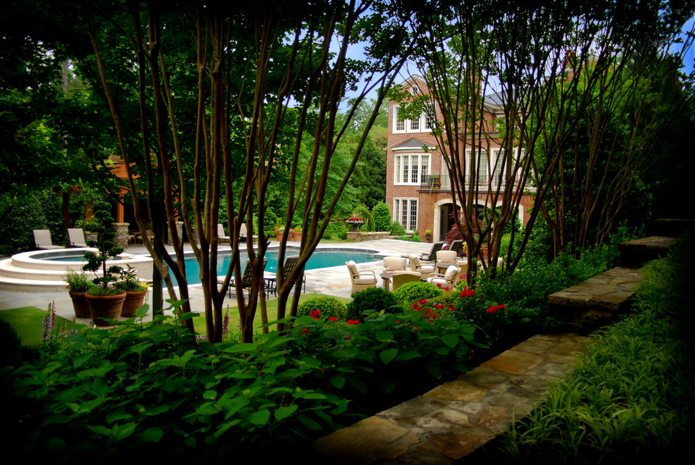 English Georgian - Traditional - Pool - Atlanta - by Tim Wolfe Design ...