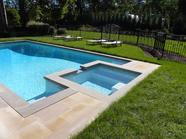 English Manor Expansion (Addition & Renovation) - Contemporary - Pool ...