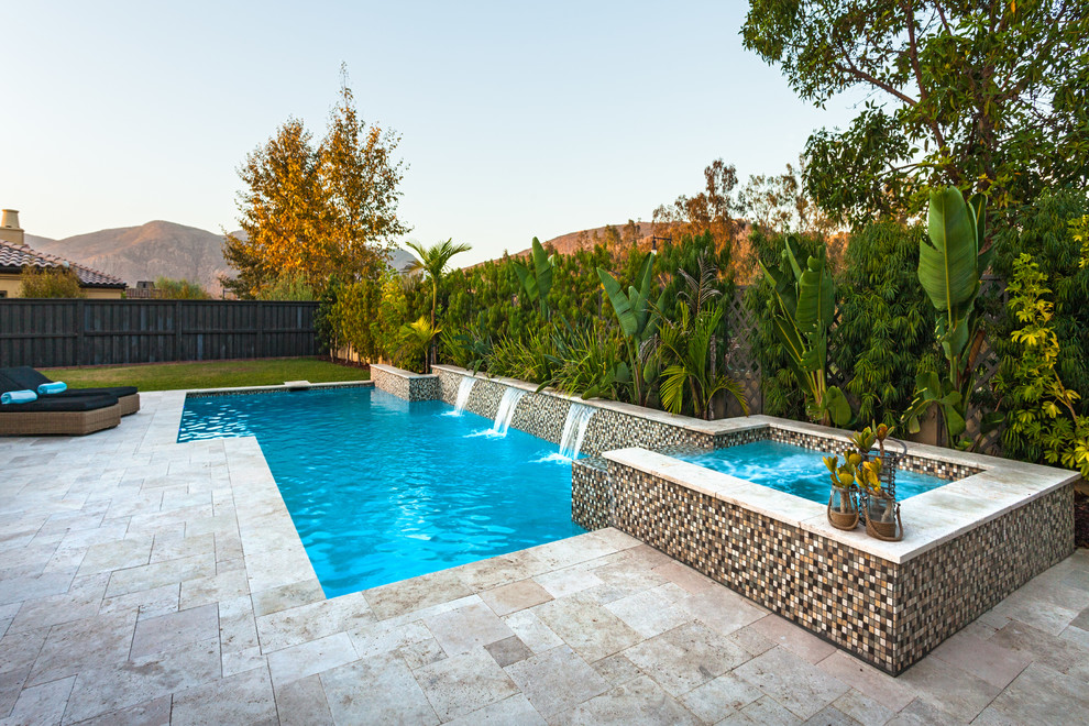 Euro-style - Contemporary - Pool - San Diego - by Distinguished Pools ...