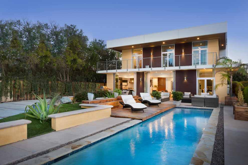 Exterior Landscaping Design & Implementation - Contemporary - Pool ...