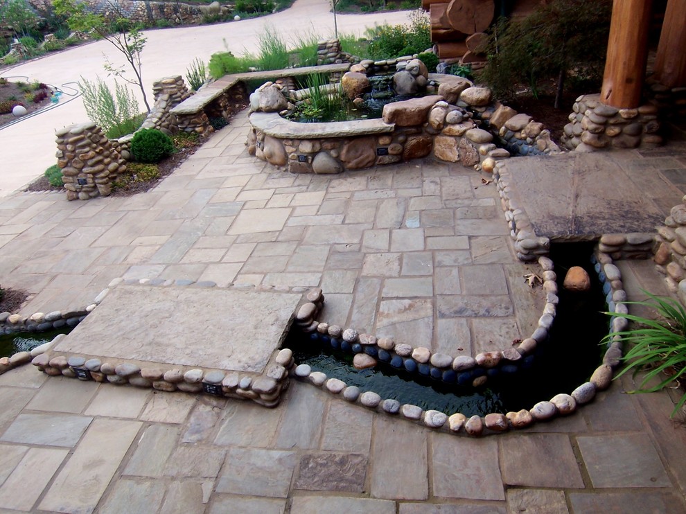 Extraordinary Log Cabin - Rustic - Patio - Atlanta - by Mason & Son ...