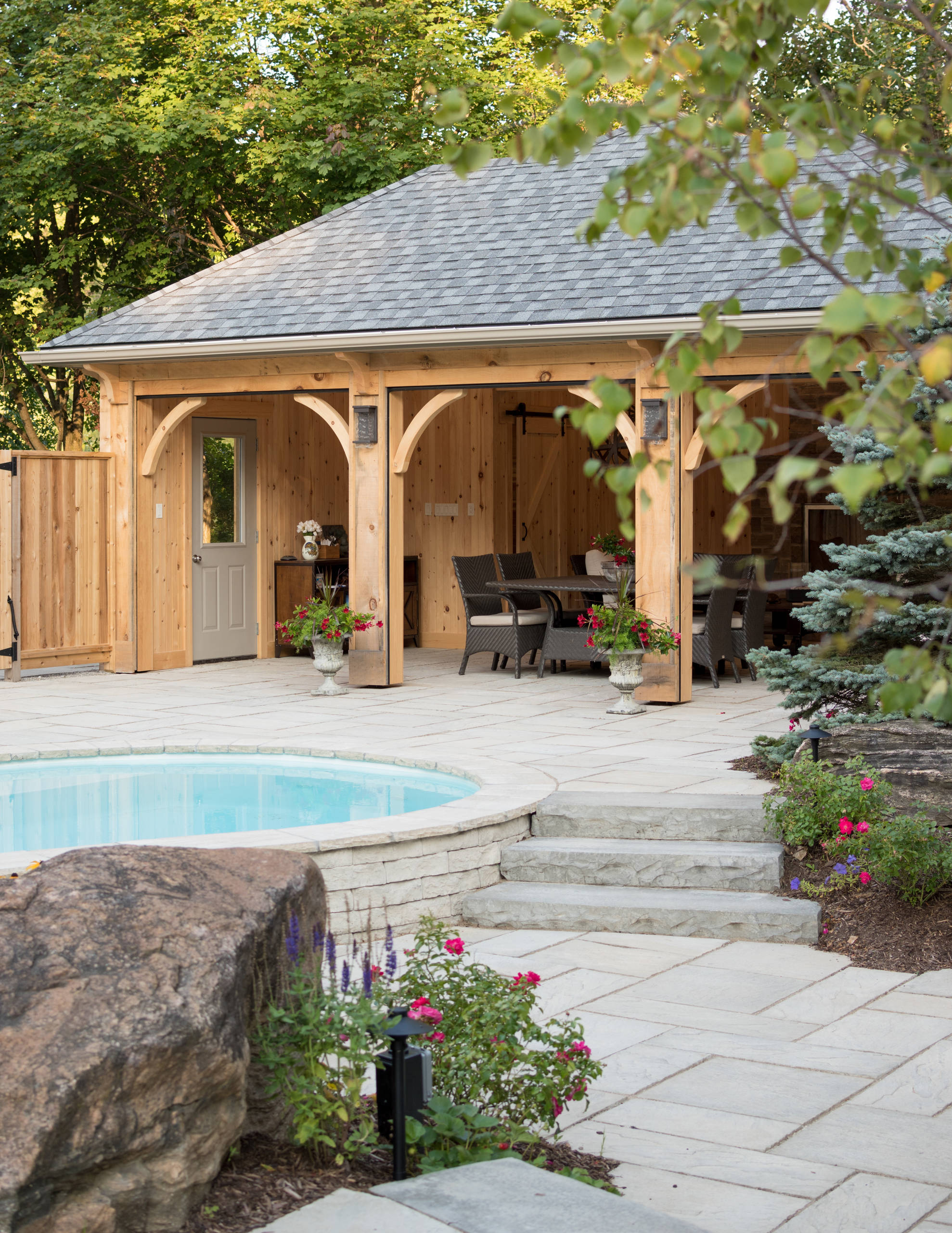 Rustic Home With Pool Center 75 Rustic Pool House Ideas You'll Love
