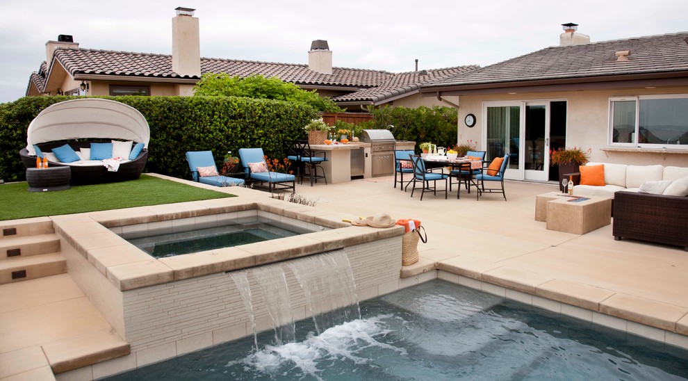 Family friendly outdoor living - Traditional - Pool - San Diego - by ...