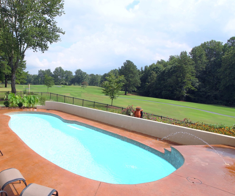 Far Above Par - A Pool With A Golf Course View - Traditional - Pool ...