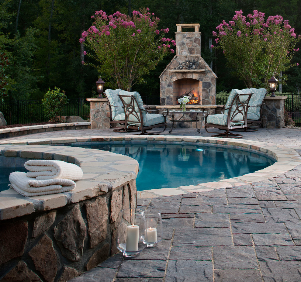 Fireplaces - Traditional - Pool - Charlotte - by User | Houzz
