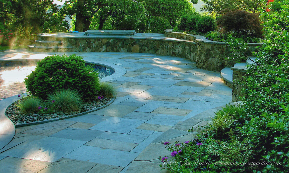 Flagstone Pool Decking - Pool - New York - by User | Houzz