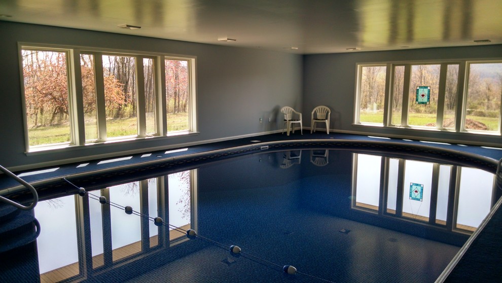 Fleur de lis by pool - Traditional - Pool - Other - by Windsong Glass ...