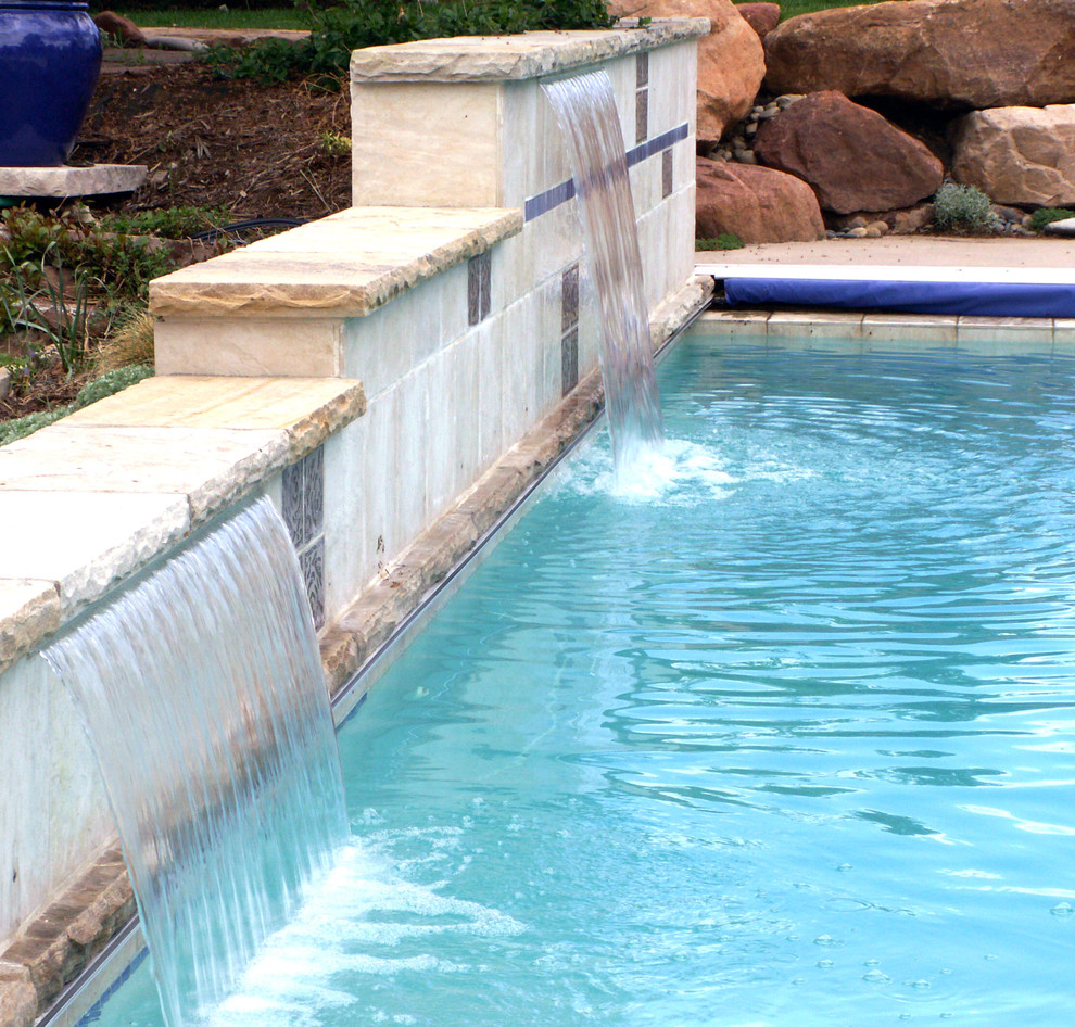 Foothills Pool - Mediterranean - Pool - Denver - by Lawrence and Gomez ...