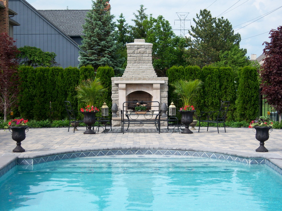 Formal Landscapes - Traditional - Pool - Detroit - by Paul Marcial ...