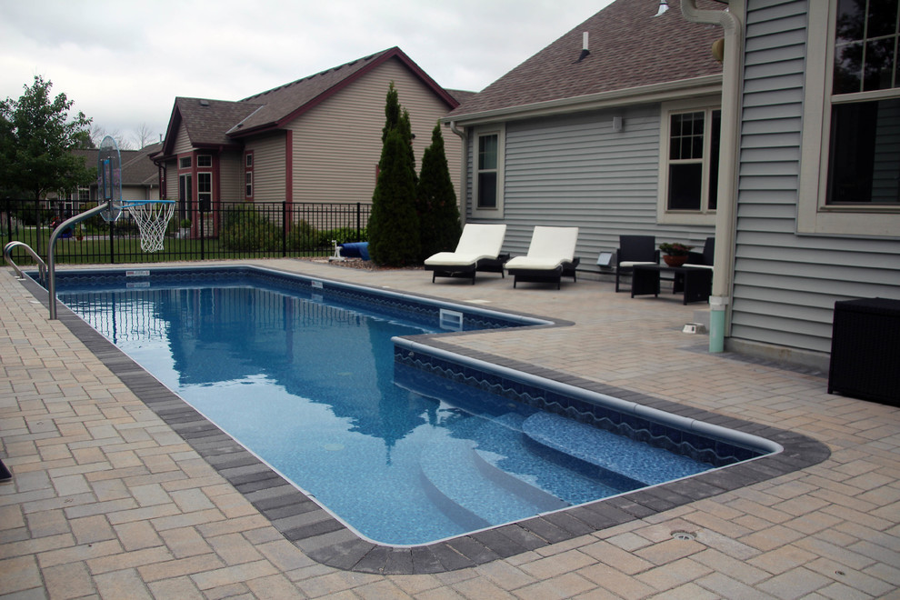 Franklin Small Space Custom Pool - Traditional - Pool - Milwaukee - by ...