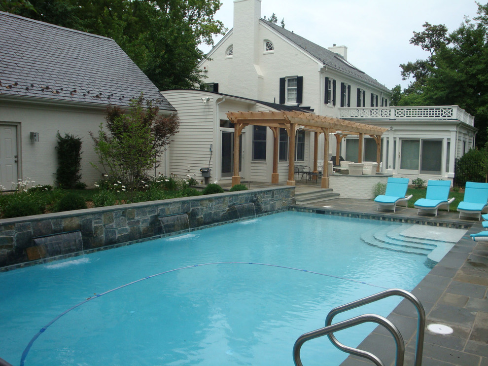 Fredericksburg Virginia Pool, Patio, Pergola and Landscape Project ...