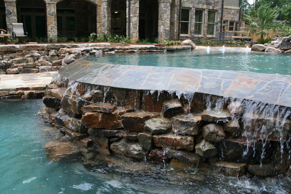 Free Form Pool - Tropical - Pool - Atlanta - by Catalina Pools and ...