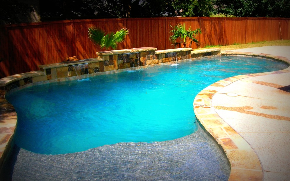 Freeform Pool Designs - Traditional - Pool - Dallas - by Puryear Custom ...